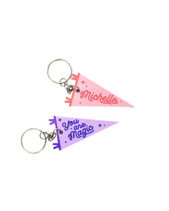 Pennant Flag Keychain - Custom – Haven Print Co.