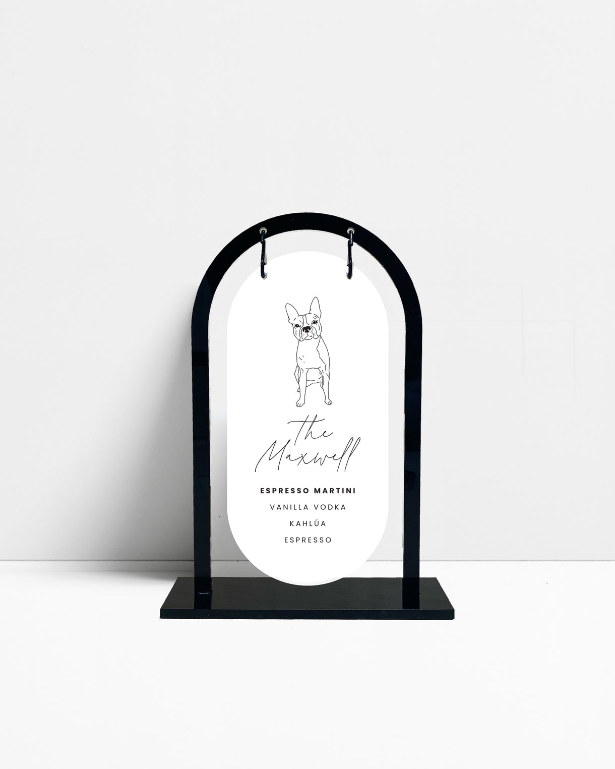 Custom Dog Wedding Bar Menu • Adore – Haven Print Co.
