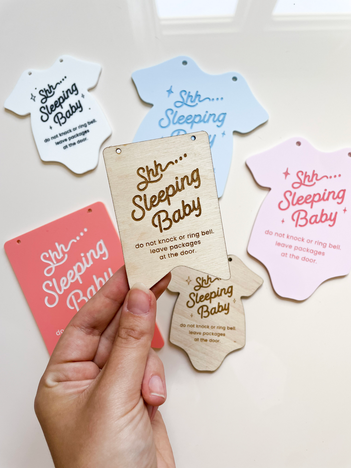 Baby Sleeping Hanging Door Sign – Haven Print Co.