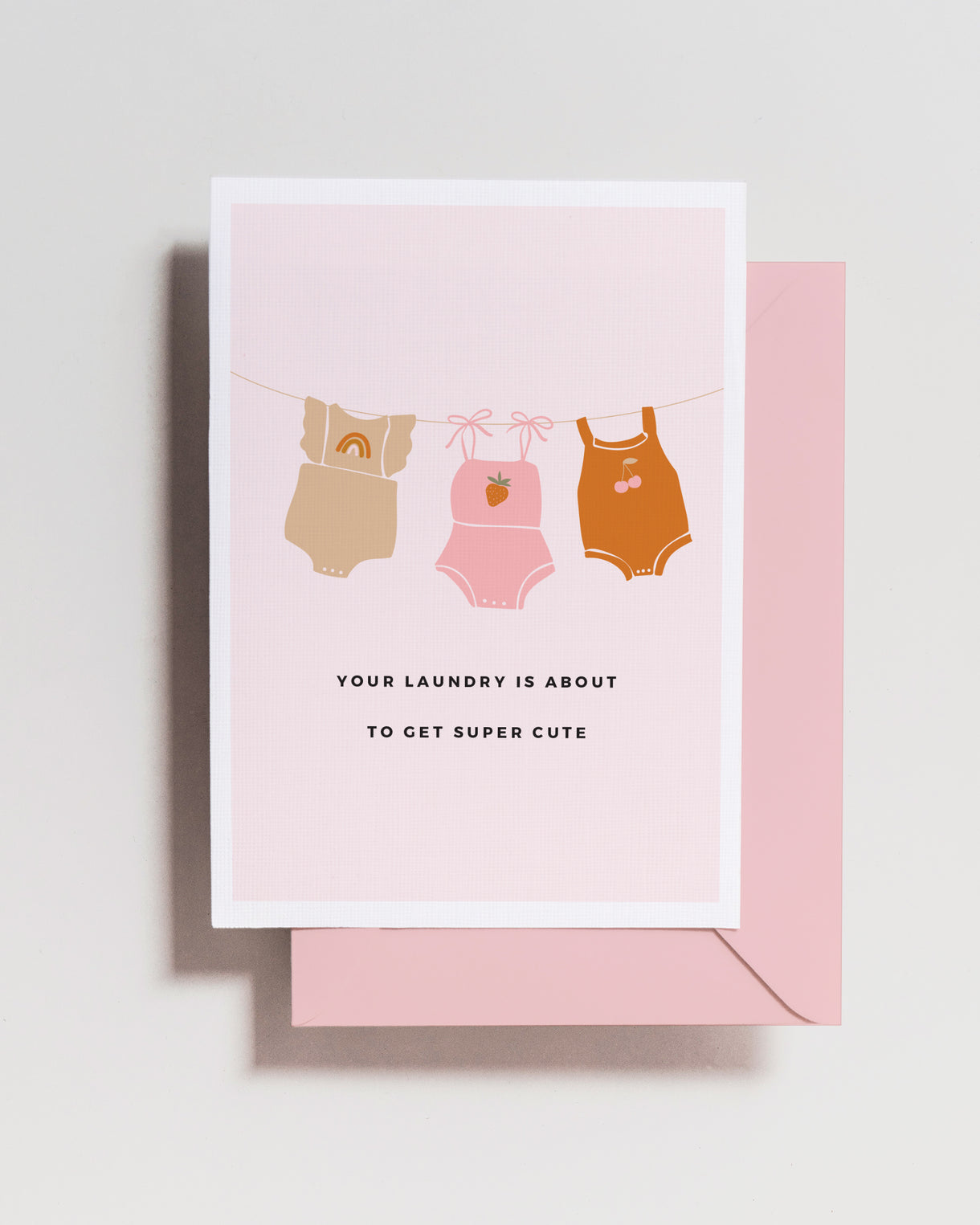 Cute Laundry Baby Shower Card – Haven Print Co.